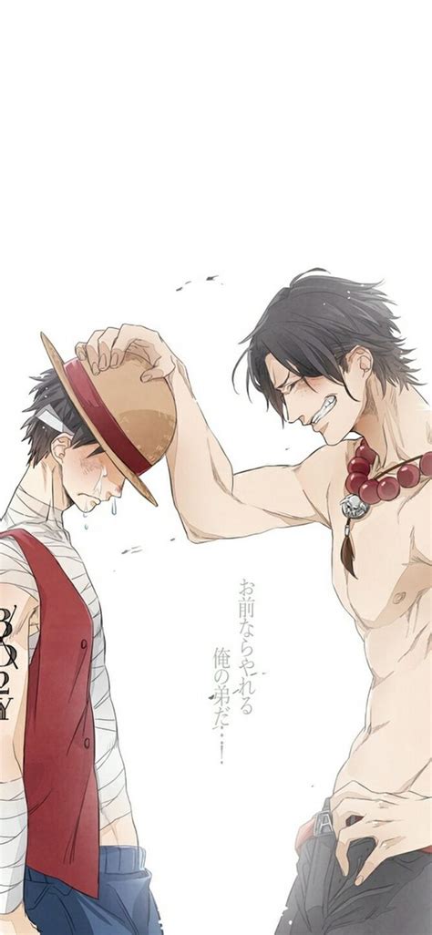 Ace And Luffy Brothers Gambar Anime Gambar Potret Komik Desain