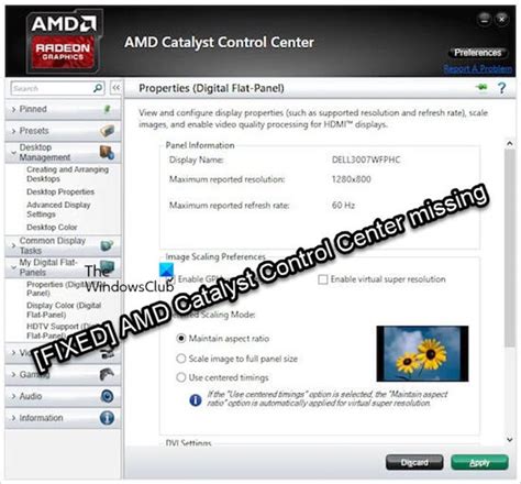 Catalyst Control Center Windows 10 Package AMD Catalyst Video Amd