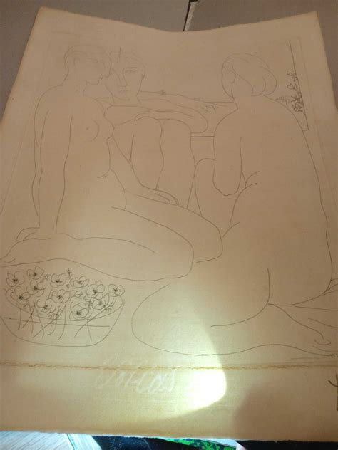 Pablo Picasso 1881 1973 Three Various Etchings From The Vollard