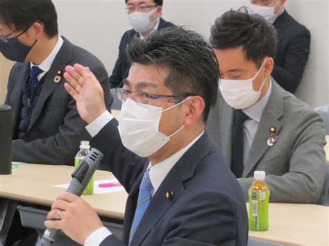 党厚生労働部会と介護・障がい福祉支援検討チームの合同会合：党厚生労働部会（伊佐進一部会長）と介護・障がい福祉支援検討チーム（座長：里見）の合同