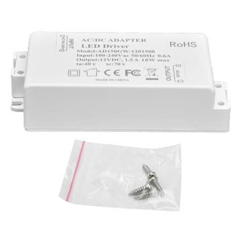 Adaptador De Transformador De Fuente De Alimentación Controlador Led