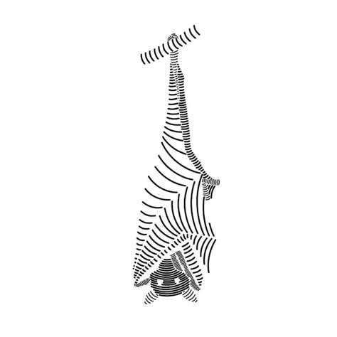 Premium Vector Simple Line Art Illustration Of A Bat 3