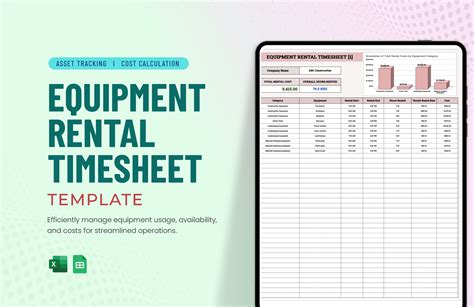 Equipment Templates In Excel Free Download