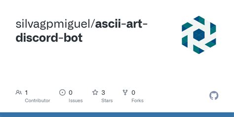 github silvagpmiguel ascii art discord bot