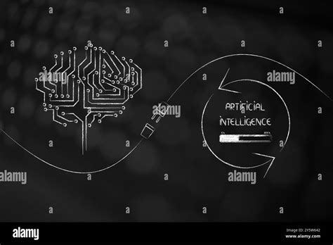 Artificial Intelligence And Deep Learning Conceptual Illustration