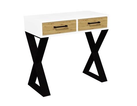 Toaletka BIAŁA DĄB ARTISAN metalowe nogi X LOFT 80 11727994534