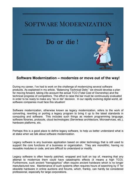 Software Modernization Pdf