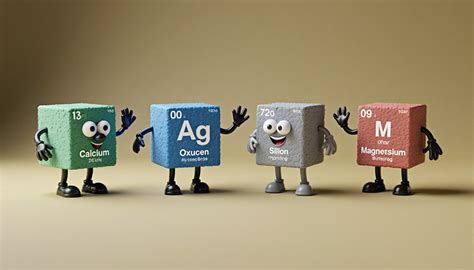 Anthropomorphic Periodic Table Elements Stable Diffusion Online