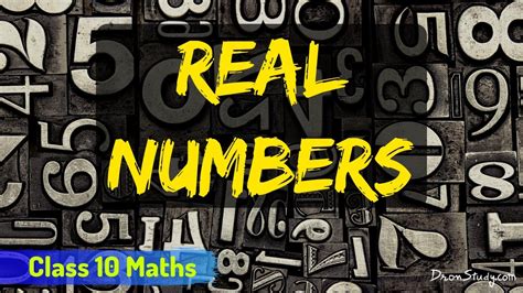 Real Numbers Cbse Class 10 X Maths Toppr Study Youtube