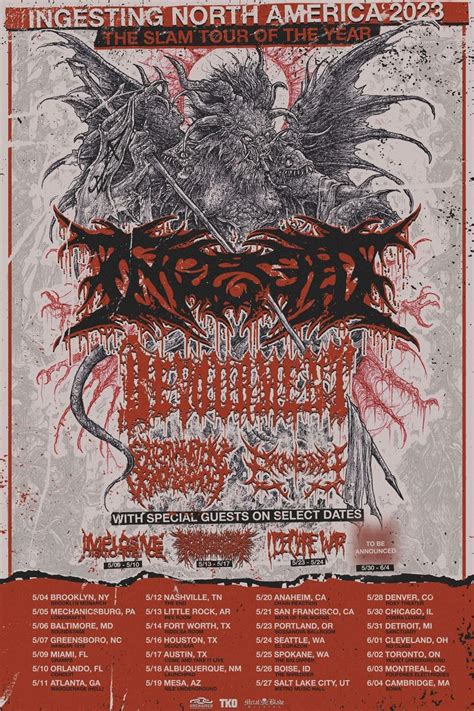 Ingested Announce North American Tour With Devourment Extermination