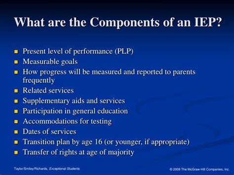 What Are The Components Of An Iep Printable Forms Free Online
