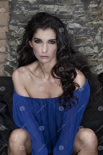 Woman With Black Hair Stock Image Image Of Stylish Poses 25406921