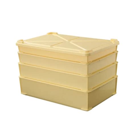 Yellow Pizza Dough Box Plastic Dough Proofing Box Pizza Tray Bread Container Proofing Box Pizz