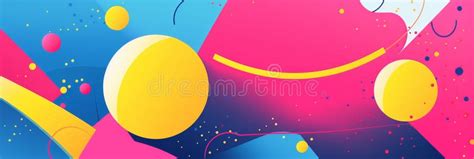 Colorful Abstract Composition With Geometric Shapes And Splatters Modern Artistic Background