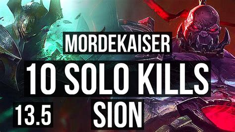 Mordekaiser Vs Sion Top 10 Solo Kills Legendary 1423 Rank 9