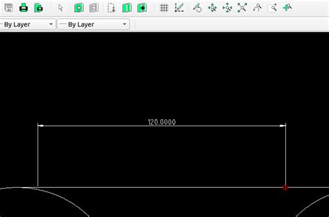 LibreCAD User Dimension Line