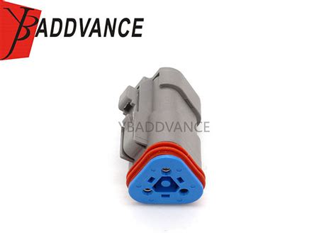 DT06-3S-P006 3 Pin Gray Deutsch Dt Connector With Short Cap And 120 Ohm ...