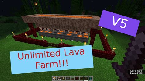 Unlimited Lava Farm V5 Minecraft Tutorial Series Youtube