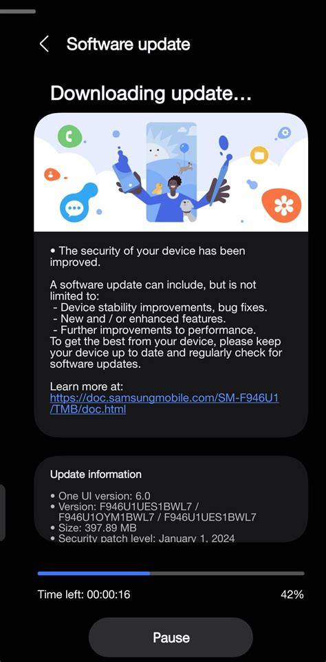 Z Fold 5 January Update R Galaxyfold