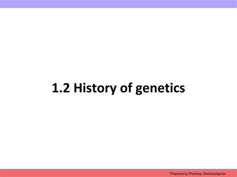 Ch1 Introduction To Genetics PPT