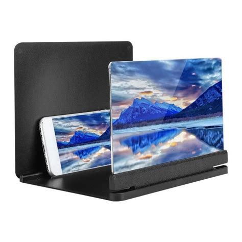 Loupe d écran HD pliable pour téléphone portable TBEST Blanc