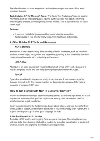 Nlp In Customer Service Complete Guide Pdf