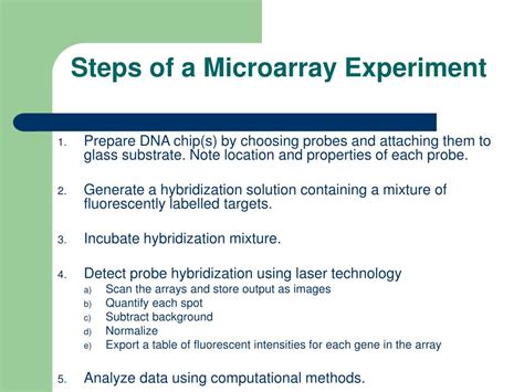 Ppt Introduction To Bioinformatics Microarrays1 Microarray Technology Powerpoint Presentation