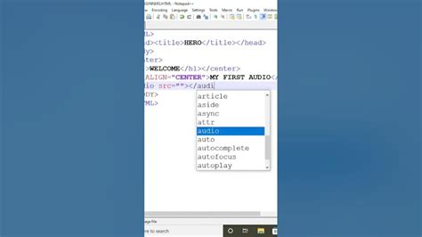 HOW TO INSERT AUDIO IN WEBPAGE BY USING HTML | AUDIO TAG HTML | ADD MP3 ...