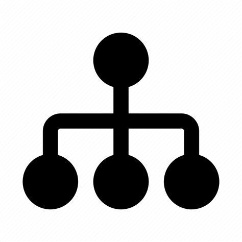 Organisation Structure Hierarchy Relation Management Icon