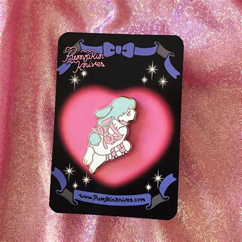 Bunny Boy Enamel Pin Pumpkinknives Bunny Boy Enamel Pin Pumpkinknives