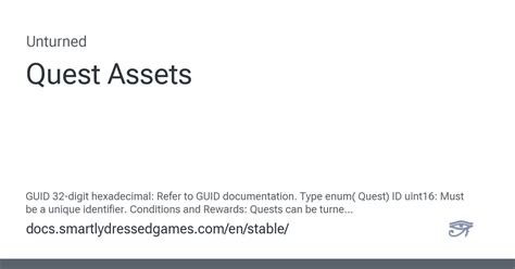 Quest Assets — Unturned 3x Documentation