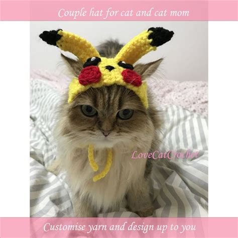Cat Pikachu Costume Etsy