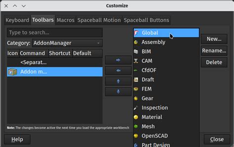 Tutorial Custom Toolbars FreeCAD News