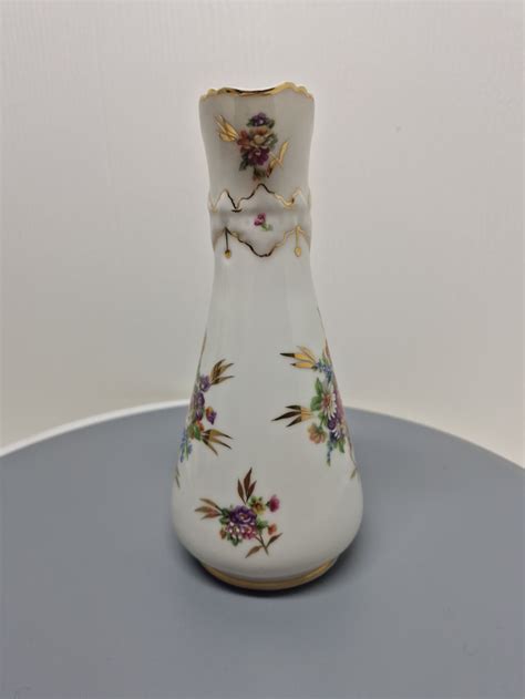 Vintage Limoges AHO Small Floral Pitcher Porcelain France 7h D14 Etsy