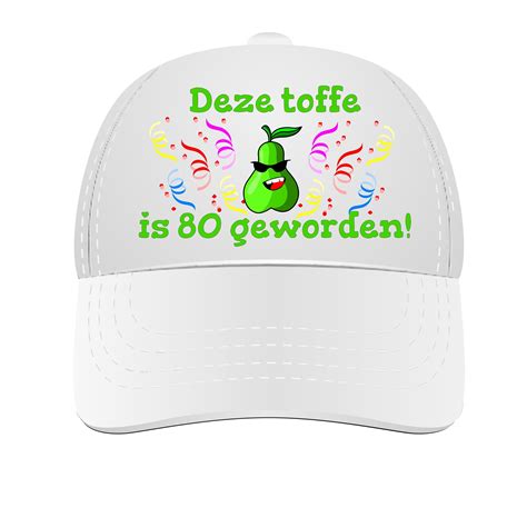 Leuke Verjaardag Cap Leeftijd Tachtig Jaar