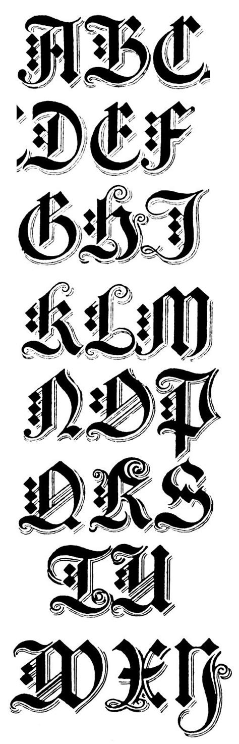 Imgurcom Tattoo Fonts Alphabet Gothic Alphabet Tattoo Script Fonts Images