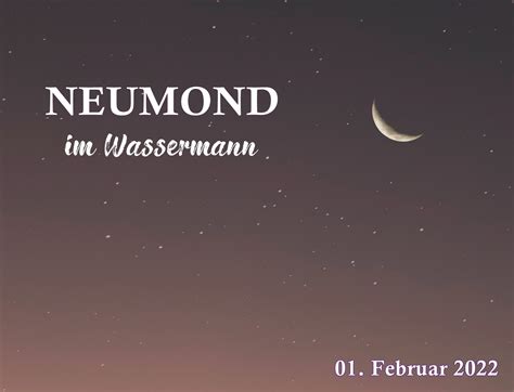 Neumond In Wassermann 01 Februar 2022 Astrolevel