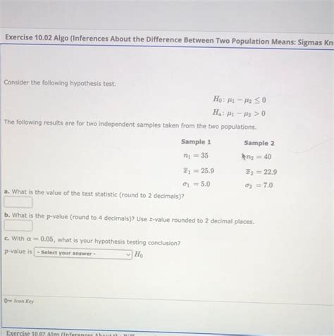solved exercise 10 02 algo inferences about the difference between