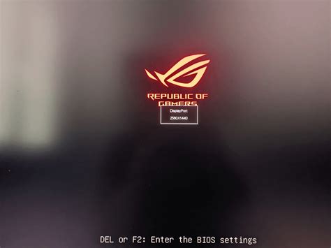Getting A Del Or F2 Enter The Bios Settings After Bios Update R Asus