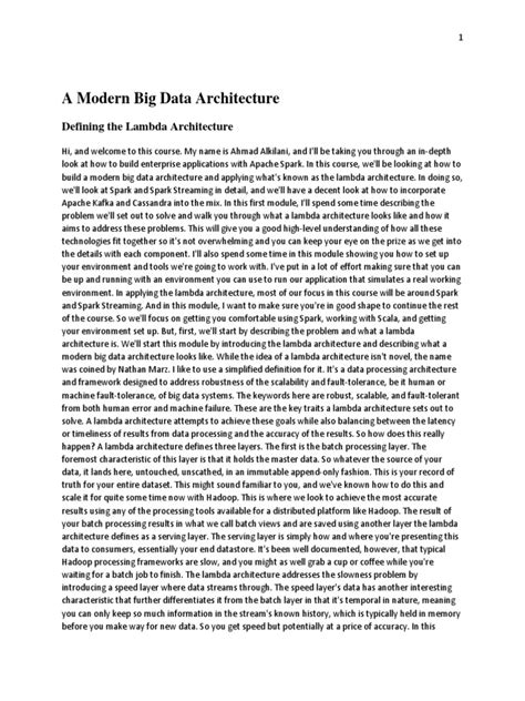 lambda a modern big data architecture 5 12 pdf pdf scala