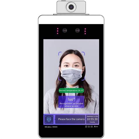 8” Face Recognition Temperature Scanner Mairs Europe Security Gates