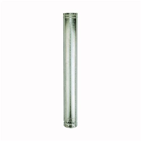 Amerivent 4e4 Type B Gas Vent Pipe 4 In Od 4 Ft L Galvanized Steel 6