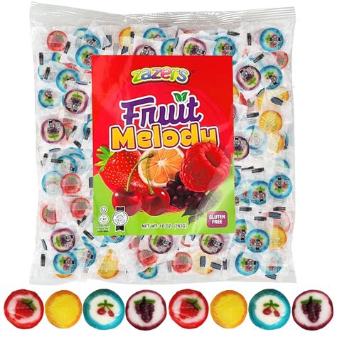 Fruit Slices Candy Individually Wrapped Fruit Melody Hard Candy Assortment In