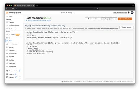 Introduction To AWS Amplify Studio DB Services