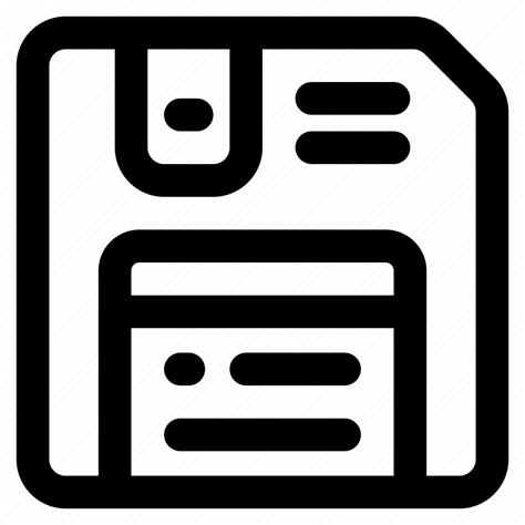 Save Floppy Disc Disk Storage Icon Download On Iconfinder