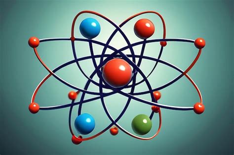 Atom Molecule Research Premium Ai Generated Image
