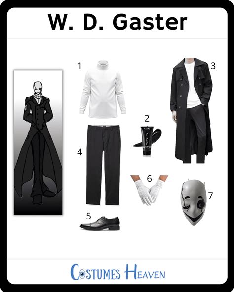 Last Minute Gaster Costume Idea Quda Halloween