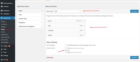 How To Display Double Menu On Page Pro Docs Zakratheme
