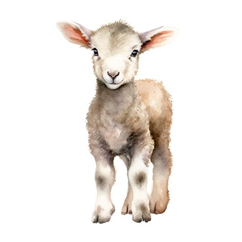 Sheep Lamb Watercolor Clipart 24637606 Png
