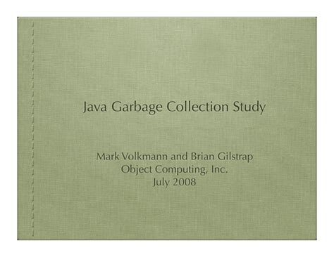 Java Garbage Collection Pdf